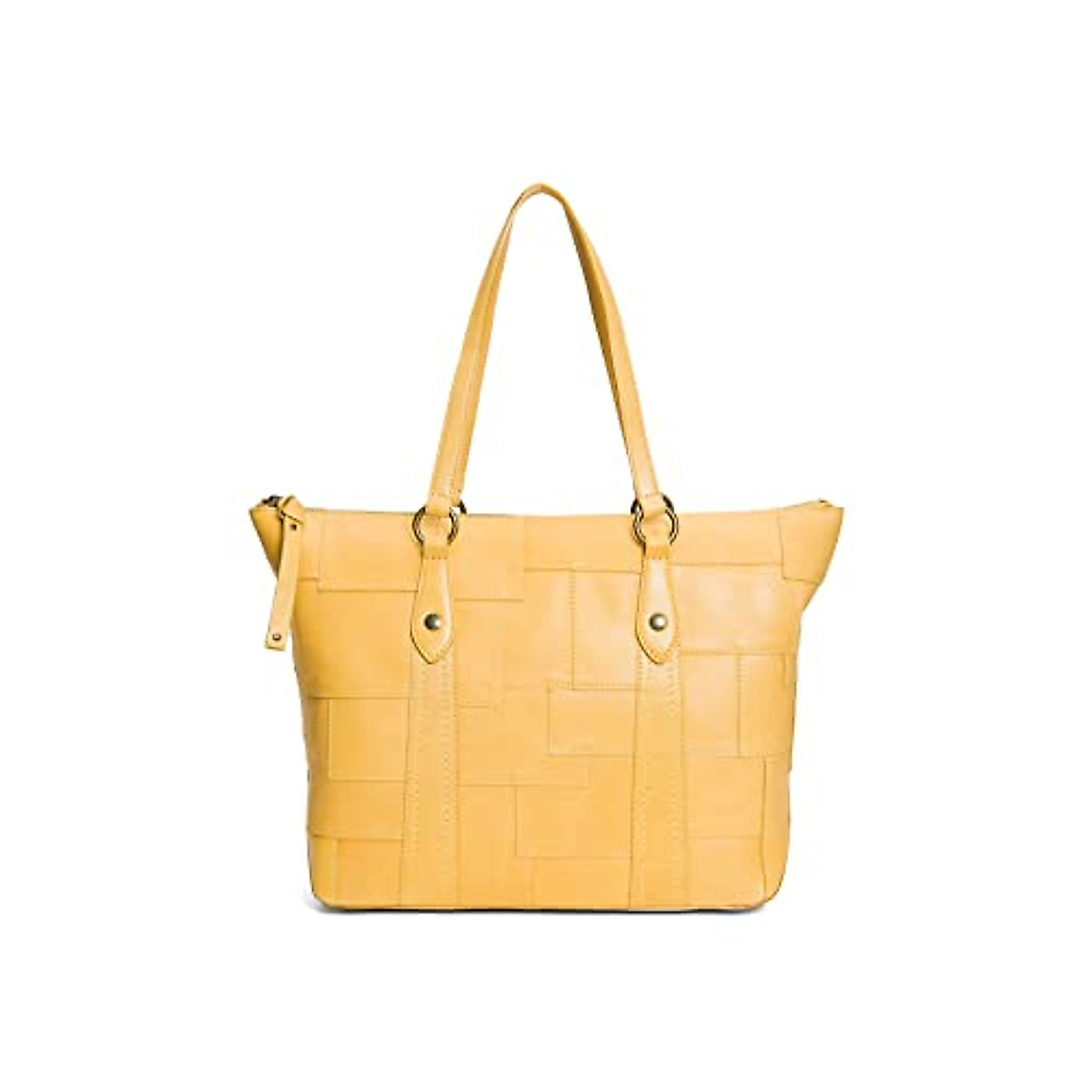 Frye Melissa Patchwork Zip Shopper, Yellow