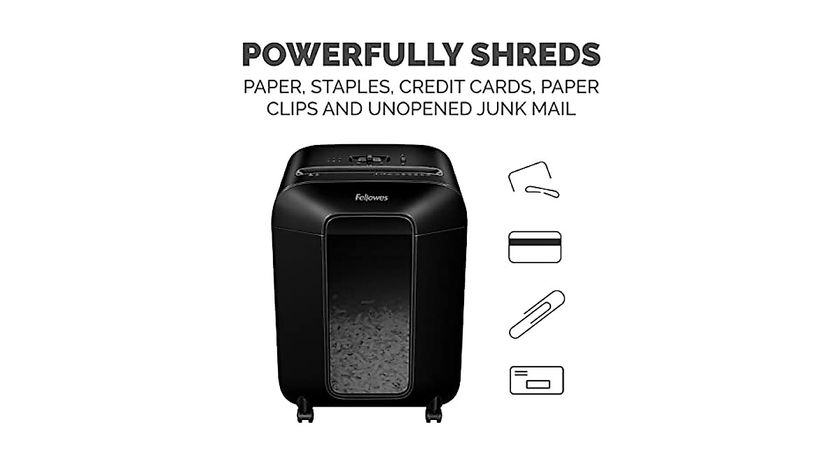 Fellowes LX85 Cross-Cut Shredder for Home & Office Security