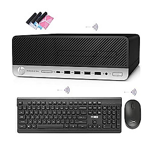 HP Desktop PC ProDesk 600 G4 Windows 11 SFF Computer,i5 Small Form Factor Business Desk Top 32GB Ram 1TB NVMe M.2 SSD + 1TB HDD,WiFi,BT,HDMI,DP,DVD,USB-C,Altec Wireless K&M + TJJ Mouse PAD(Renewed)