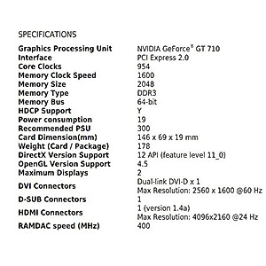 MSI GF GT 710 2GD3H LP, GT_710_2GD3H_LP