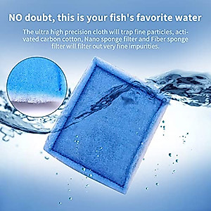 10-20 Gallon Aquarium Filters EZ-Change #2 Filter Cartridge fit Aquarium Filter Cartridge 10 to 20 Power, for Healthier Fish (4 Pcs)