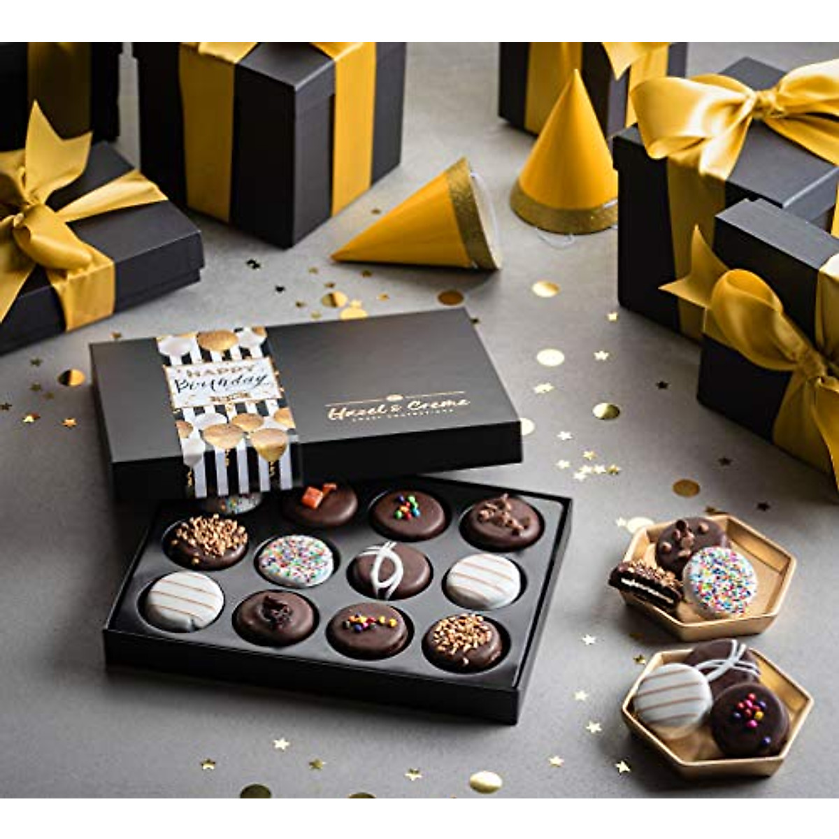 Birthday Cookies - Happy Birthday Cookie Gift Basket - Gourmet Gift Boxes For Women/Men - Birthday Treats for Him/Her