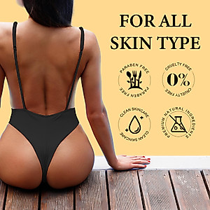 Butt Scrub Wash, Butt Scrub Exfoliator with Turmeric & Centella for Butt Acne Clearing Treatment, Booty Scrub Body Exfoliator for Thigh Acne, Ingrown Hair, Bikini, Razor bump, Cellulite Clearing