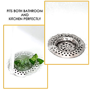 OFXDD Hair Catcher Drain, Basin Sink Strainer 3", Bath Drain Protector, Bath Drain Hair Catcher, Kitchen Sink Drain Cover (Pack of 3)