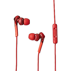 Audio-Technica ATH-CKS550XiSRD Solid Bass In-Ear Headphones, Red