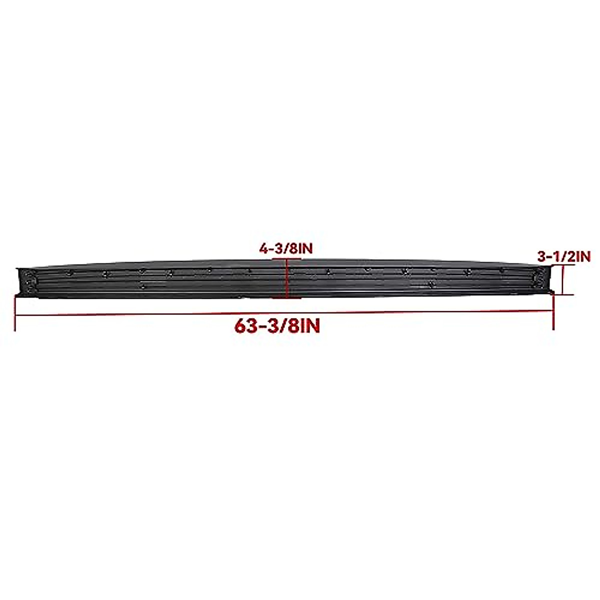 ECOTRIC FO1904107 Rear Trunk Top Protector Cover Tailgate Moulding Cap Black Compatible with 2009-2014 Ford F150 F-150