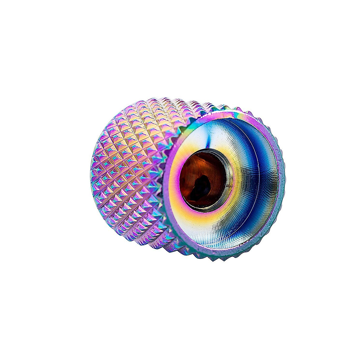 Guyker 3Pcs Guitar Potentiometer Knobs with 6mm (0.24") Dia. Shaft Pots - Iron Dome Control Knob Fits for Electric Bass Guitar (Rainbow Chameleon)