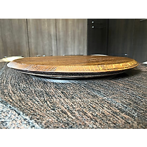 Bordeaux-Barrel Rotating Lazy Susan Server 22"