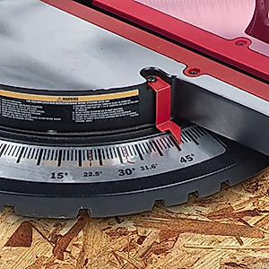 GENERAL INTERNATIONAL 7-1/4" Compound Sliding Miter Saw - 10A Dual Slide Rail Chop Saw with 0-45° Bevel & 1mW Laser Alignment System - MS3002