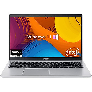 Acer 2023 Aspire 5 15.6 Inch Slim Laptop, 11th Gen Intel i3-1115G4 Dual Core Processor, 8GB RAM, 256GB PCIe SSD, FHD IPS Display, WiFi 6, Windows 11 Home in S Mode, Siver, w/Saz USB Cable