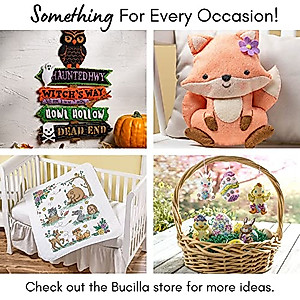 Bucilla Felt Applique 6 Piece Ornament Making Kit, Christmas Angels, Perfect for DIY Arts and Crafts, 89493E