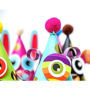 Glittery Garden Party Hats for Kids Art & Craft. Fun Birthday Activity Kit with Stickers. Animal Theme Party Favor, Game Supplies. Christmas, Thanksgiving, Easter Decoration