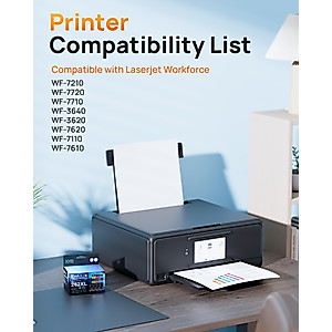 E-Z Ink (TM Remanufactured Ink Cartridge Replacement for Epson 252XL 252 XL T252XL120 to use with Workforce WF-7110 WF-7720 WF-7710 WF-3620 WF-3640 (1 Large Black, 1 Cyan, 1 Magenta, 1 Yellow) 4 Pack