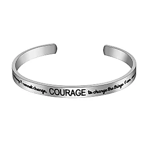 Inspirational Bracelets for Women Men Religious Jewelry Christian Jewelry Gifts God Grant Me The Serenity Prayer Bracelet Christian Gift Recovery Gifts AA Gift Encouragement Gift Motivational Jewelry