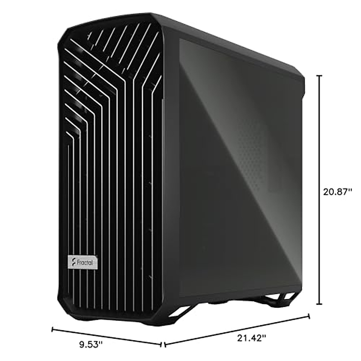 Fractal Design Torrent Black E-ATX Tempered Glass Window High-Airflow Mid Tower Computer Case