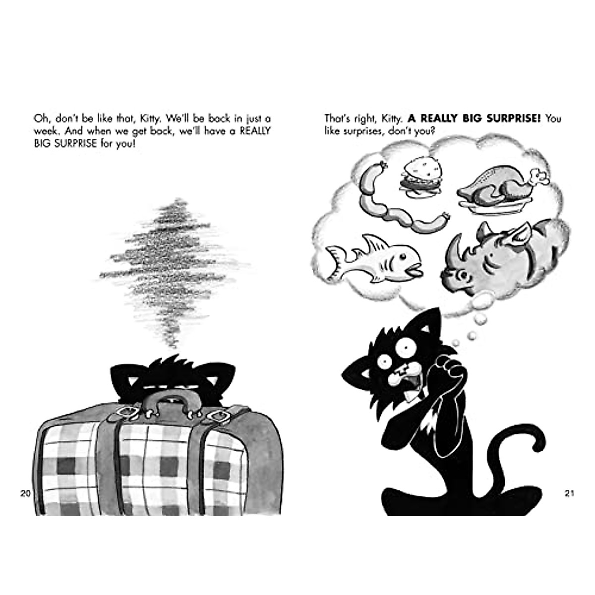 Bad Kitty vs the Babysitter (paperback black-and-white edition)