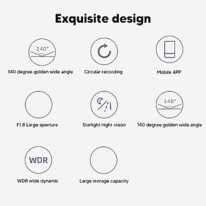 Mini Dash Camera for Cars, FHD 1080P 360 Degrees Rotatable Driving Recorder, Cycle Record Car Camera Driving Recorder with Night Vision for Cars Trucks SUVs