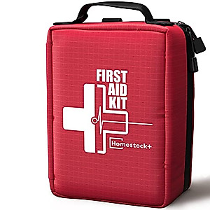 [New Upgrade] Professional First Aid Kits, First Aid Trauma Kit with Labelled Compartments Molle System for Car, Hiking, Backpacking, Camping, Traveling, and Cycling