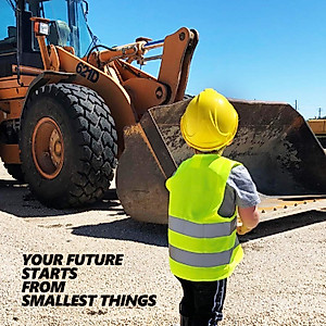 Novelty Place Construction Party Hats - Dress Up Soft Hats for Kids and Adults (Pack of 12)