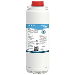 Elkay LZS8WSSK EZH2O Bottle Filling Station with Single ADA Cooler, Stainless Steel & 51300C WaterSentry Plus Replacement Filter (Bottle Fillers), White