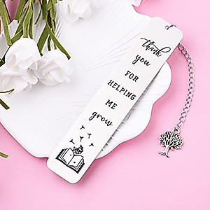 Teacher Thank You Gifts Bookmark, Graduation Teacher Appreciation Gifts Metal Bookmarks for Women Men Christmas Back to School End of Year 2023 Retirement Gifts for Teacher from Student