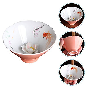 Hemoton Ramekins Cereal Bowl Bowls Japanese Tea Set Colorful Painting Tea Cup Household Teaware Ceramic Tea Cup Chinese Tea Tasting Cup Chinese Tea Set Soup Soup Bowls Bowl Mini Tea Cup