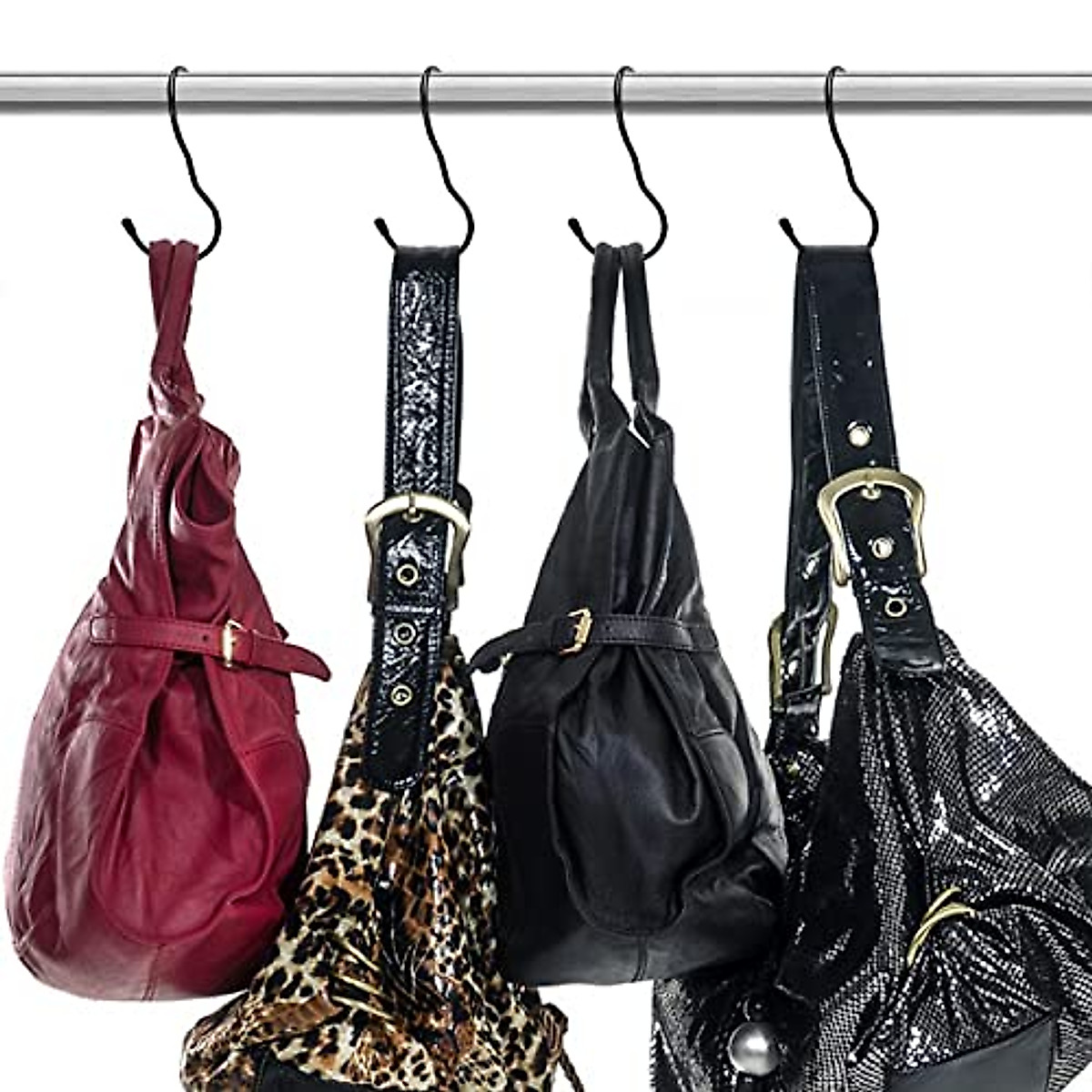 24 Piece 3.9" S Shaped Hooks Stainless Steel Metal Larger Hangers Hooks for Heavy Duty Hanging Kitchen, Work Shop, Bathroom, Garden