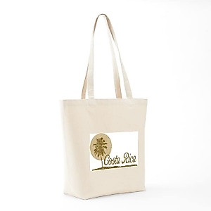 CafePress Palm Tree Costa Rica Tote Bag Natural Canvas Tote Bag, Reusable Shopping Bag