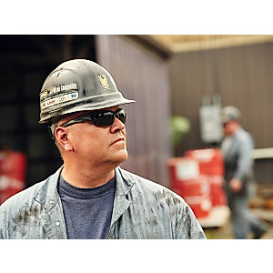 Wiley X WX Valor Polarized Tactical Sunglasses, Safety Glasses for Men and Women, UV Eye Protection for Combat, Shooting, Fishing, and Biking, Black Frame, Tinted Lenses, Ballistic Rated