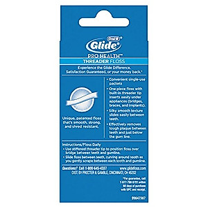 Oral-B Glide Pro-Health Dental Floss Threaders for Braces, 30 Count