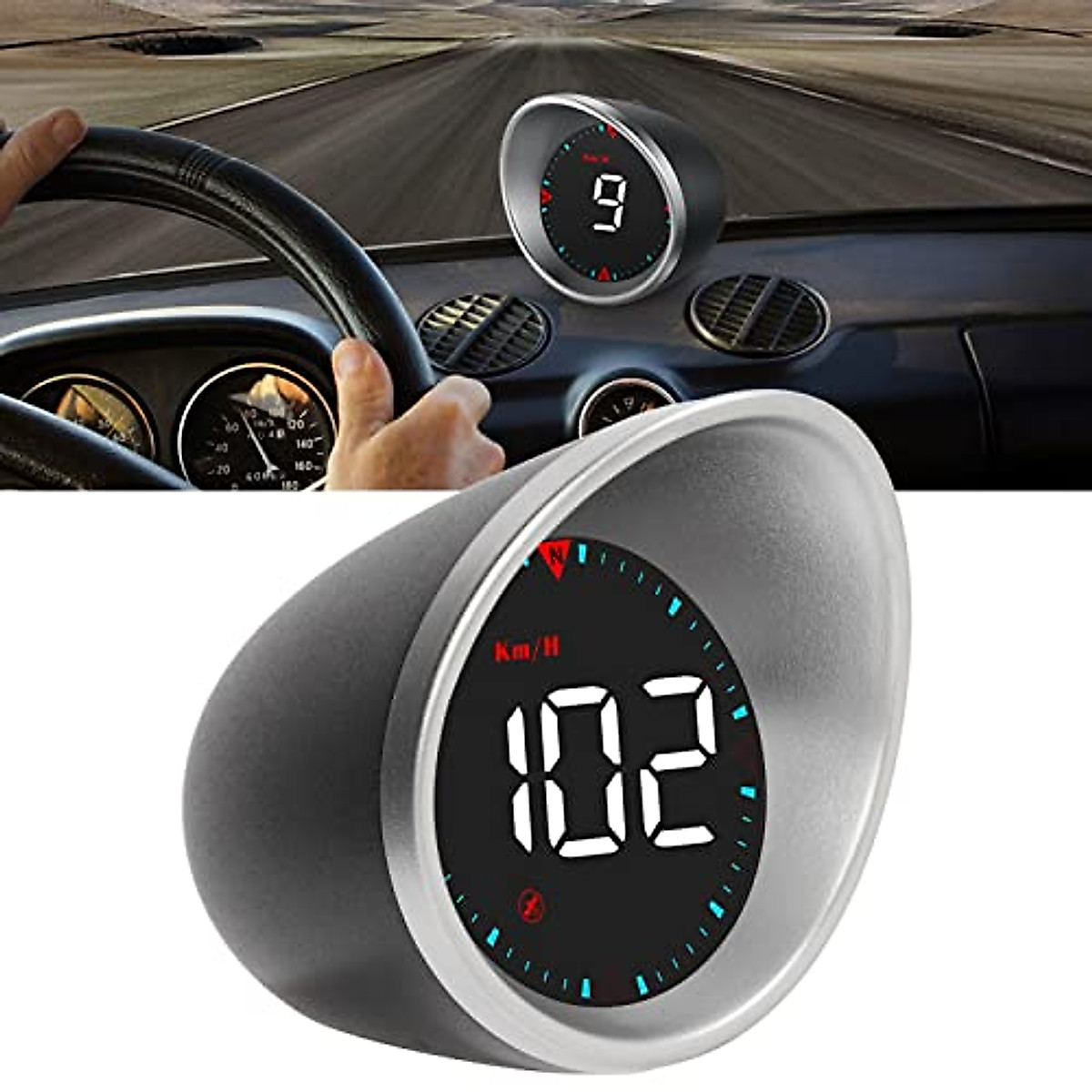 Camrusic Digital Speedometer Heads Up Display Smart Car HUD Display for Truck Bus RV Boat Motorcycle