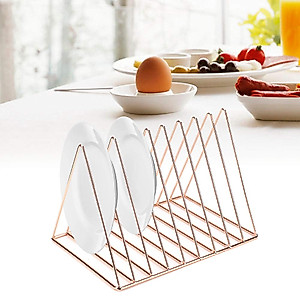 Pan Organizer,Plate Organizer for Cabinet,Cutting Board Organizer,Kitchen Organizer for Plates,Dishes Bowl Utensils Storage Rack Drainer Shelf