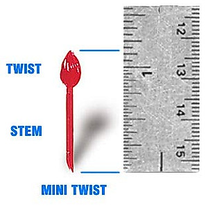 Creative Hobbies 5GN9 Mini Flame Shape Pin Light Ornaments - 250 Piece Multi-Color Pack for Ceramic Christmas Trees and DIY Projects