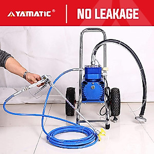 YAMATIC 50 ft. x 1/4 in. Airless Paint Sprayer Hose High Pressure Universal Paint Sprayer Flexible Fiber Tube 3300 PSI