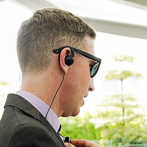 ERIPHA XPR 6350 6550 7550 7350e Earpiece Compatible with Motorola Walkie Talkie Reinforced Cable 【C-Ring】 Two Way Radio Headset with Mic PTT