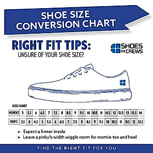 Shoes for Crews Pembroke, Men's, Women's, Unisex, Slip Resistant, High Top Work Sneakers, Canvas, Men's Size 10.5, Women's Size 12