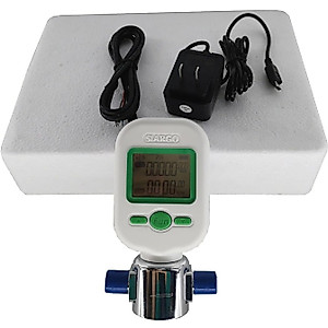 BHYIQI Portable Gas Mass Flow Meter Mass Air Flowmeter with Range 0 to 20L/Min Accracy ±2.5+0.5FS% LCD Display Password Setting Alarm Function