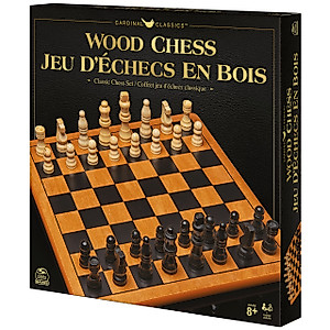 Cardinal Classics, Wood Chess Set with Chess Board and Wood Chess Pieces 2-Player Strategy Board Game, for Adults and Kids Ages 8 and up