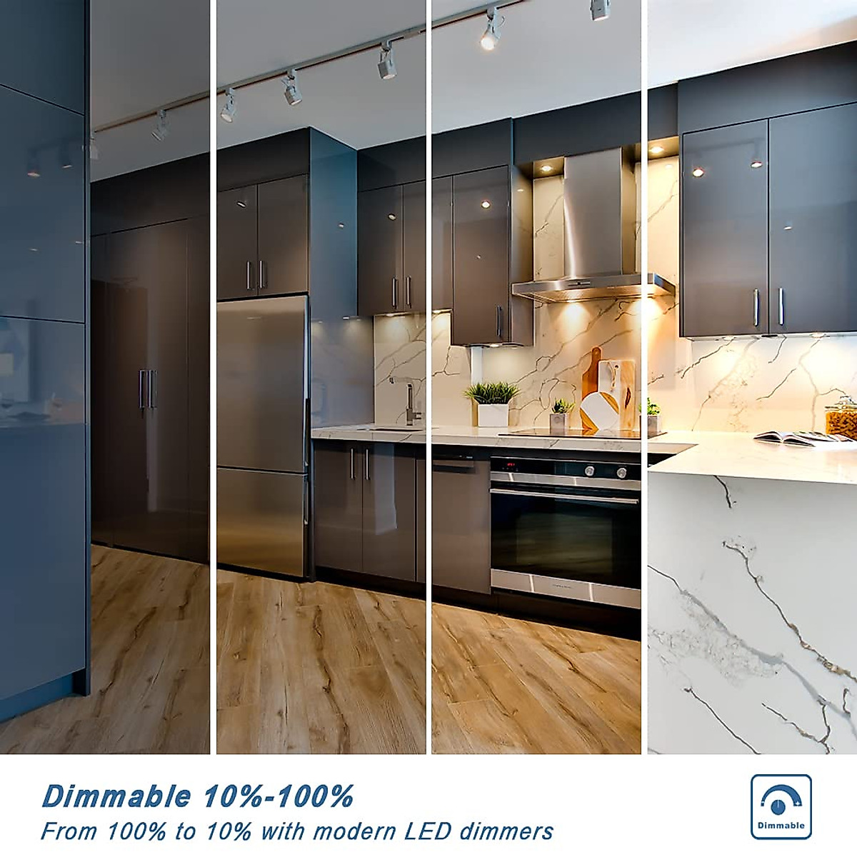 Likanic PAR16 LED Bulbs,7W(50W Eqv.) 500lm E26 Medium Base Dimmable Spotlight, 35°Beam Angle 3000K Warm White, MR16 Reflector Bulbs 5 Pack,T-L12MR16D-7W-CB