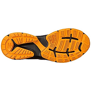 Amazon Essentials by Reebok Men's All Day Comfort Slip-Resistant Alloy-Toe Safety Work Shoe, Black/Orange, 11.5