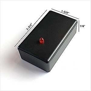 Blue Charm Fake Car Alarm, 1 Year Continuous Usage Battery Life, Red Blinking LED Light with Black Housing, (Two AAA Batteries, not Included)