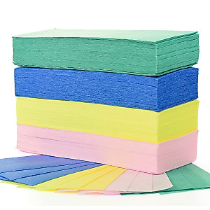 waxkiss wax strips 400Pcs Beauty Non-woven Waxing Strips for Facial & Body & Leg Epilating for women & men, 3x9'' Wax Strips for Hair Removal