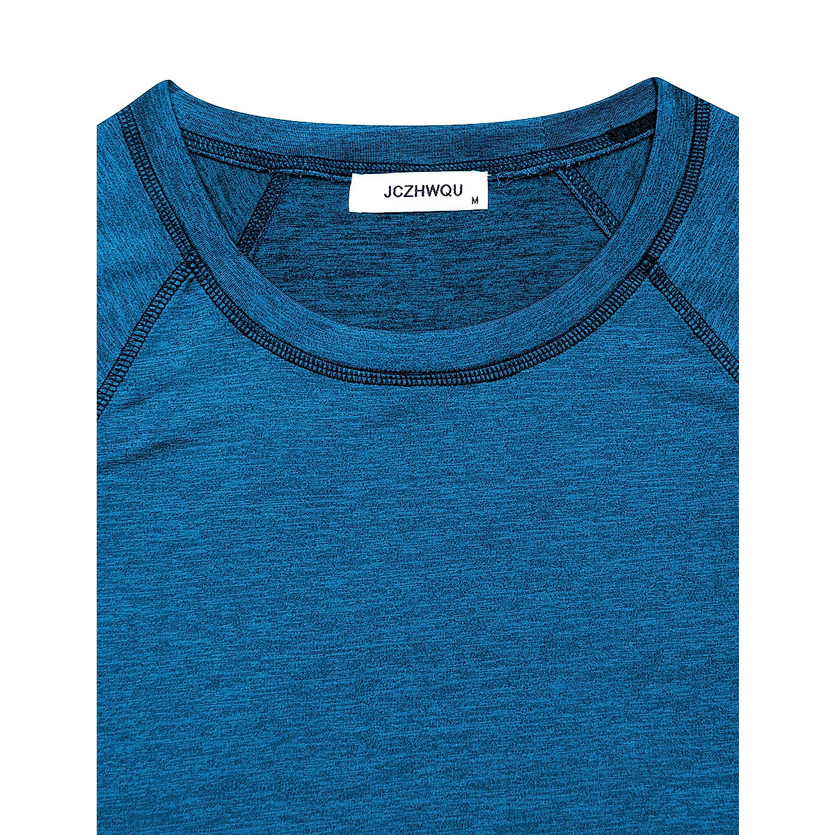 JCZHWQU Athletic Dress for Women 2021, Ladies Fall Casual Long Sleeve Round Neck Slim Fit Irregular Hem Yoga Tee Jersey Soft Breathable Fast Dry Knitted Lounging Running Golf Tennis Dress Blue M