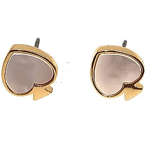 Kate Spade Signature Spade Studs in Cream