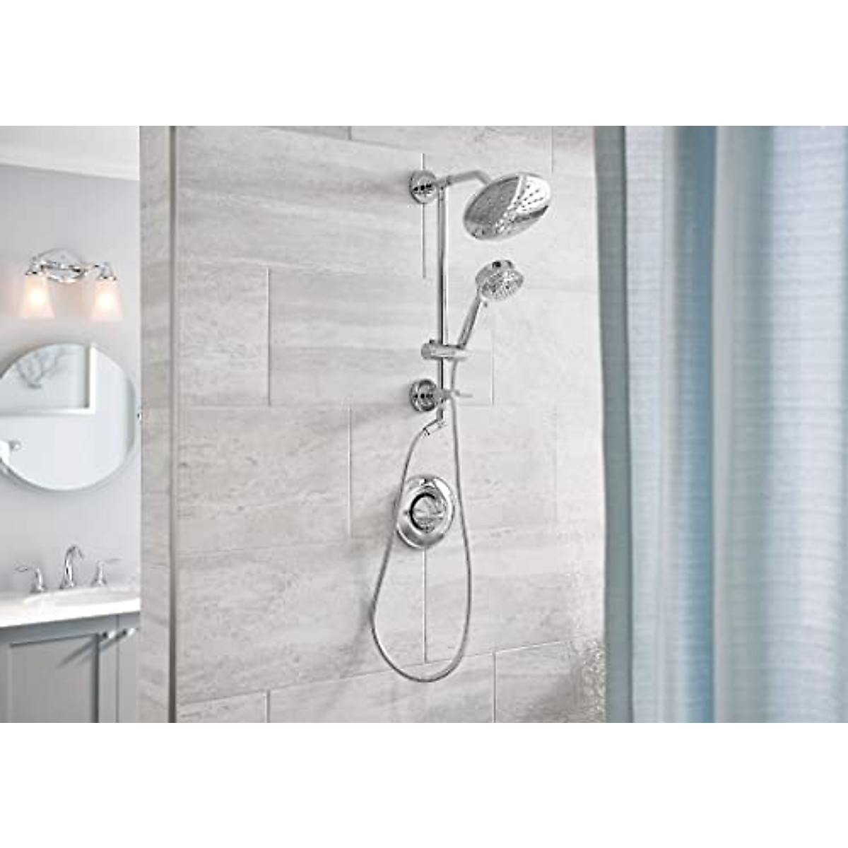 Moen Annex Chrome Shower Slidebar and Shower Hose System Trim, Valve Required, TS3661NH