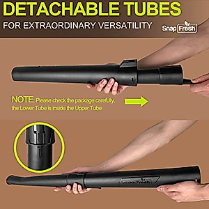 Cordless Leaf Blower - SnapFresh 150 MPH Leaf Blower with Battery & Charger, 2 Section Tubes, Free Control Speed,Lightweight, Electric Leaf Blower for Blowing Leaves, Lawn Care, Dust & Other Debris