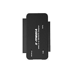 X-MEDIA XM-UB2235S USB 2.0 to IDE SATA Adapter Converter, External Hard Disk Reader/Adapter - Support 2.5/3.5-Inch HDD/SSD Hard Disk Drive