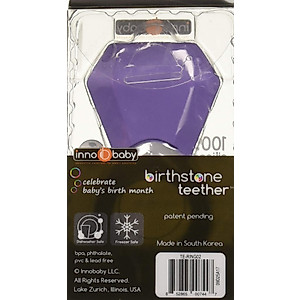 INNOBABY TEETHIN' Smart Birthstone Ring TEETHER - February (Amethyst)