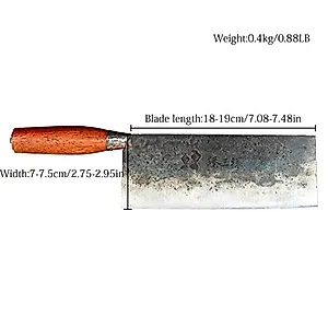臻三环 ZhenSanHuan HandHammered Forged Kitchen Knife Cleaver