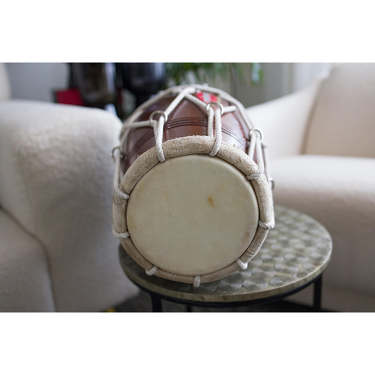 Special Dholak Drum by Maharaja Musicals, Professional Quality, Sheesham Wood, Padded Bag, Spanner, Dholki Musicals Instrument (PDI-BBC)